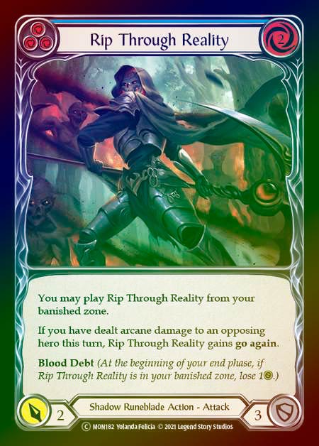 MtG & FaB 専門店 蓮屋 / 【FOIL】[Shadow Runeblade] Rip Through Reality [U ...